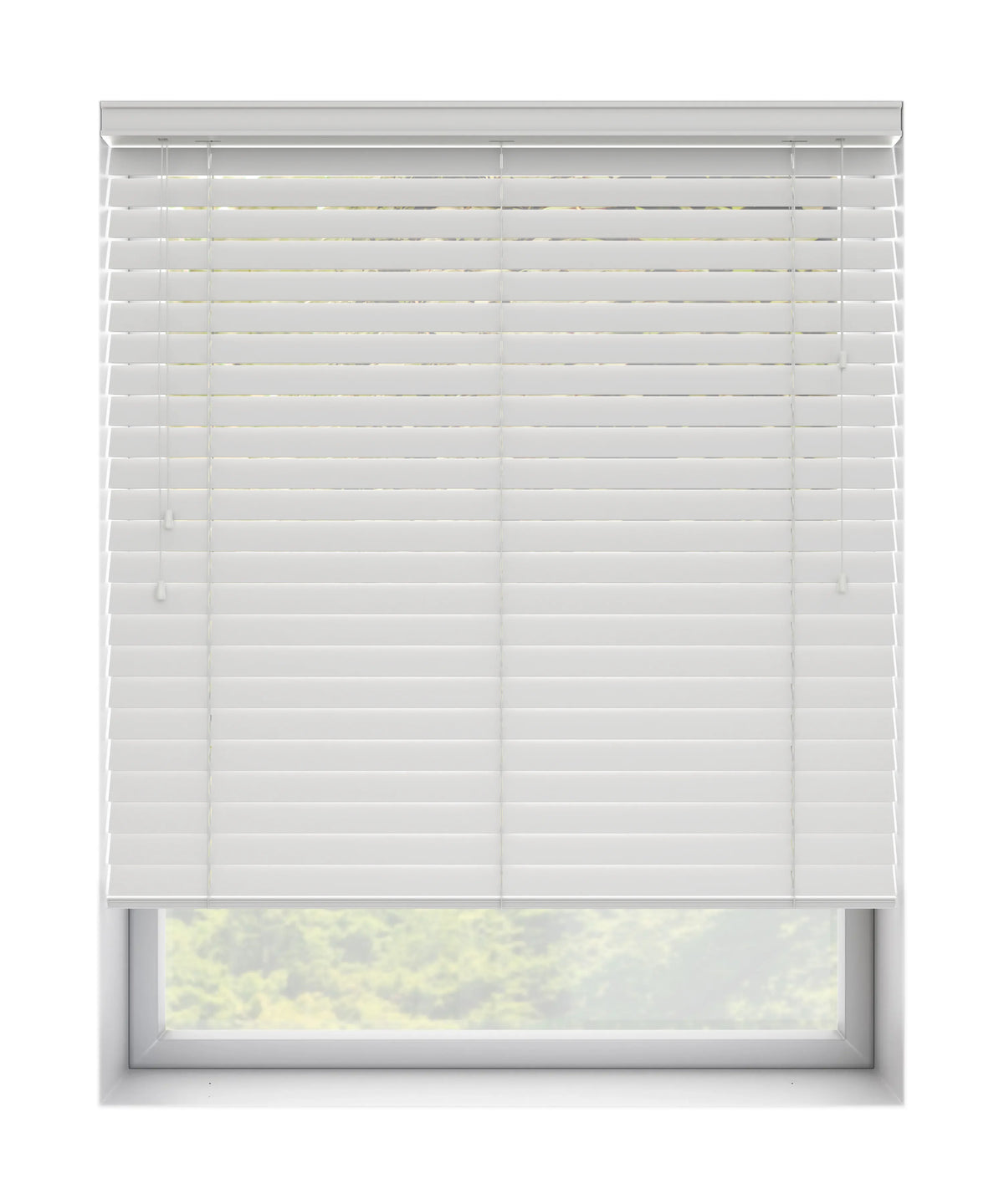 Pure White Real Wooden Blind • Blindstyle